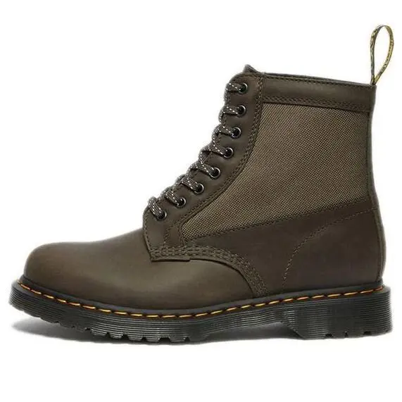 Dr. Martens 1460 Paneled Lace-up Boots - Gray