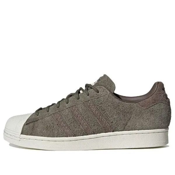 Adidas Superstar "olive Strata" Low Top Sneakers - Green