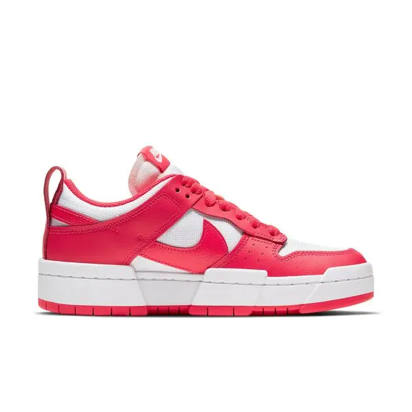 Nike Dunk Low Disrupt "siren Red" Sneakers - White/red