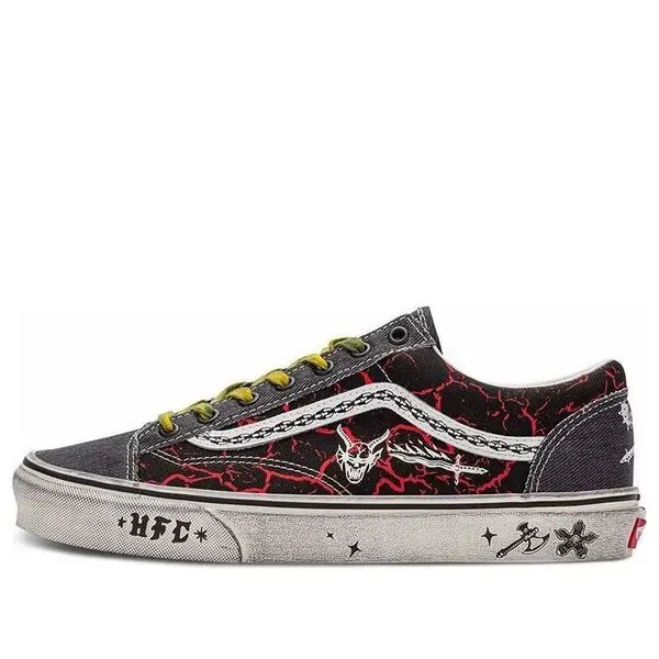VANS Stranger Things X Style 36 'hellfire Club' Sneakers - Black/red