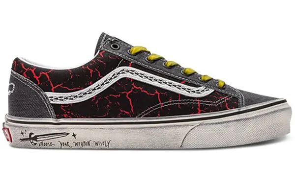 VANS Stranger Things X Style 36 'hellfire Club' Sneakers - Black/red