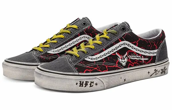 VANS Stranger Things X Style 36 'hellfire Club' Sneakers - Black/red