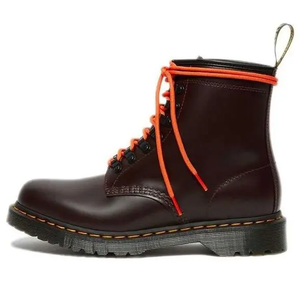 Dr. Martens 1460 Ben Smooth Combat Boots - Brown Red