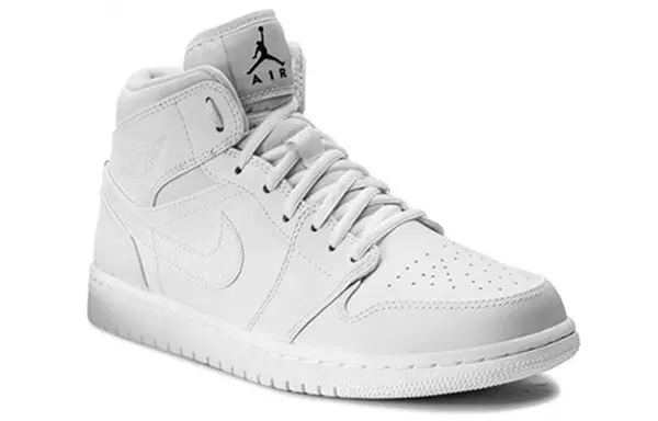 JORDAN 1 Retro Mid Sneakers - White/white