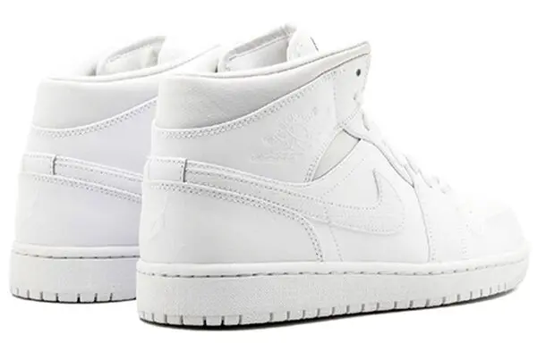 JORDAN 1 Retro Mid Sneakers - White/white