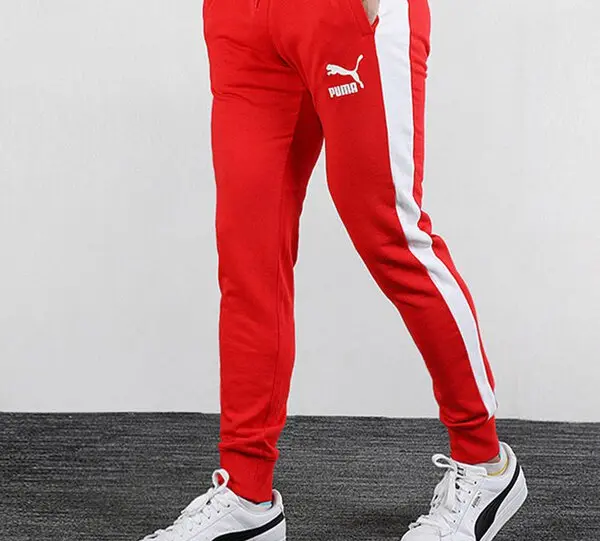 PUMA Iconic T7 Track Pants 'red White - Red/white