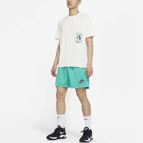 Nike Printing Basketball Sports Round Neck Short Sleeve