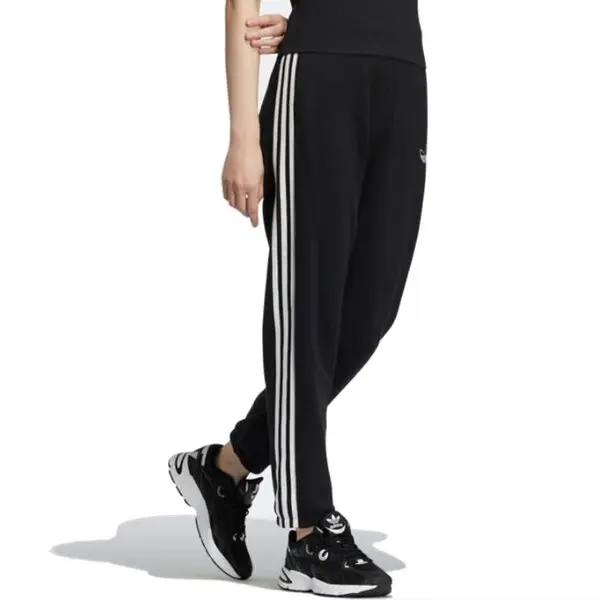Adidas 3-stripes Casual Knit Track Pants - Black/white