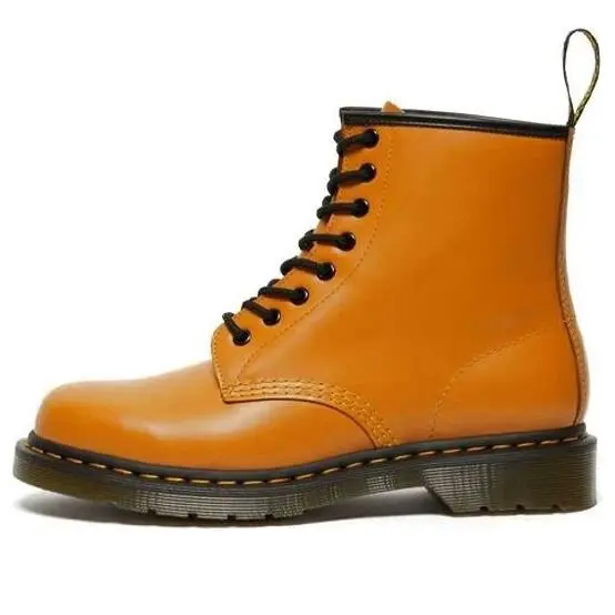 Dr. Martens 1460 Smooth Leather Lace-up Boots - Orange