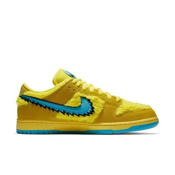 Nike X Grateful Dead Sb Dunk Low Sneakers - Yellow/blue