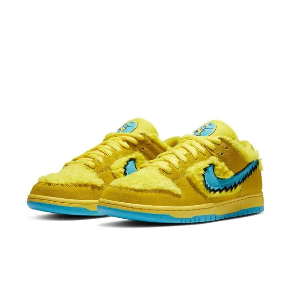 Nike X Grateful Dead Sb Dunk Low Sneakers - Yellow/blue