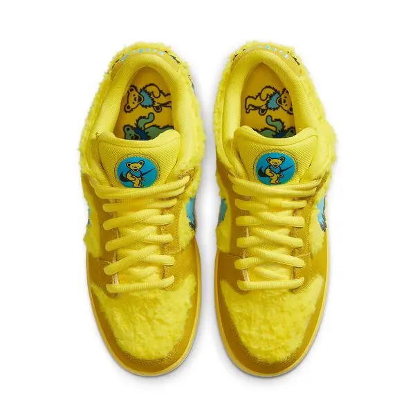 Nike X Grateful Dead Sb Dunk Low Sneakers - Yellow/blue
