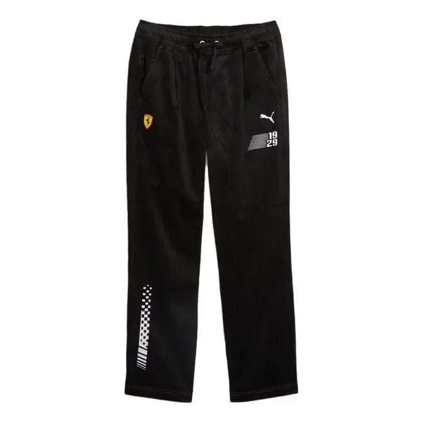 PUMA X Ferrari Race Garage Crew Pants Logo - Black