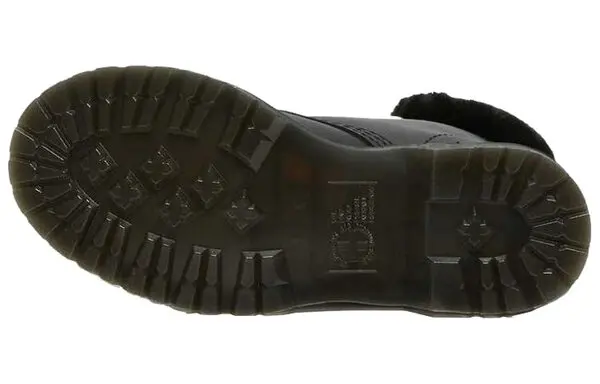 Dr. Martens 1460 Fur Lined Combat Boots - Black