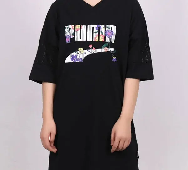 PUMA Casual Sports Alphabet Printing Short Sleeve T-shirt