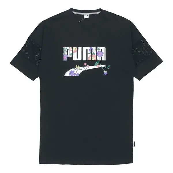 PUMA Casual Sports Alphabet Printing Short Sleeve T-shirt