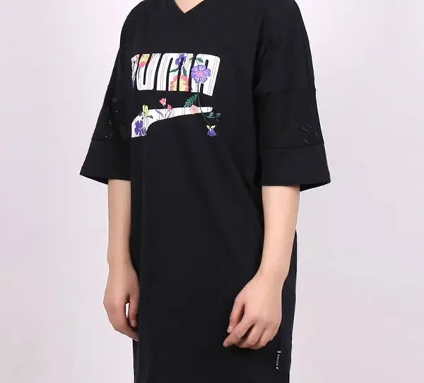 PUMA Casual Sports Alphabet Printing Short Sleeve T-shirt