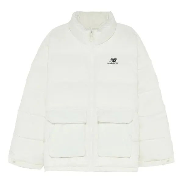 NEW BALANCE Short Down Jacket - White/black