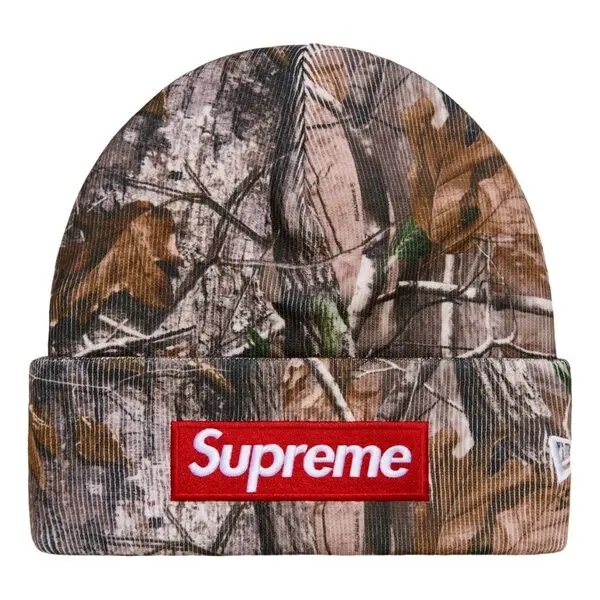 Supreme Fw25 New Era Bo Logo Beanie - Realtree Ap Camo