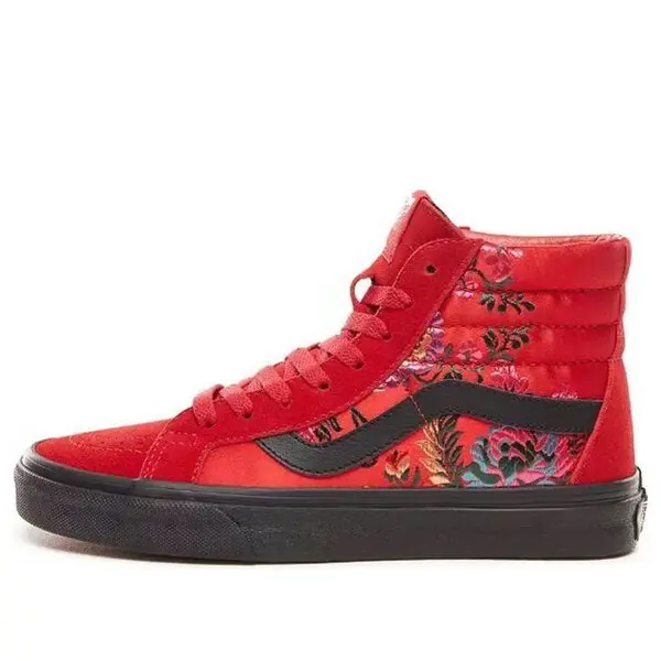 VANS Sk8-hi Reissue Festival Satin High-top Sneakers - Red