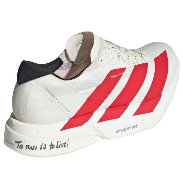 Adidas Adizero Adios Pro 4 Sneakers - White/red