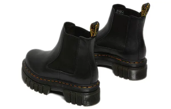 Dr. Martens Audrick Nappa Leather Platform Chelsea Boots - Black