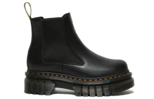 Dr. Martens Audrick Nappa Leather Platform Chelsea Boots - Black