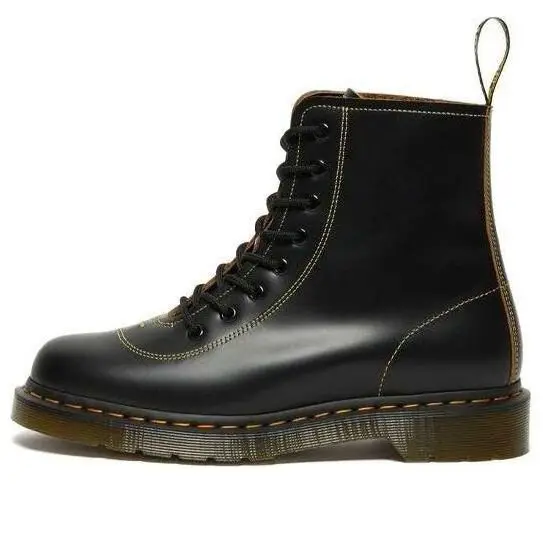 Dr. Martens Pharamond Vintage Smooth Leather Ankle Boots - Black