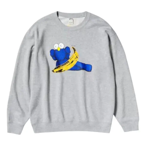 Uniqlo Kaws X Warhol Graphic Sweatshirt - Grey