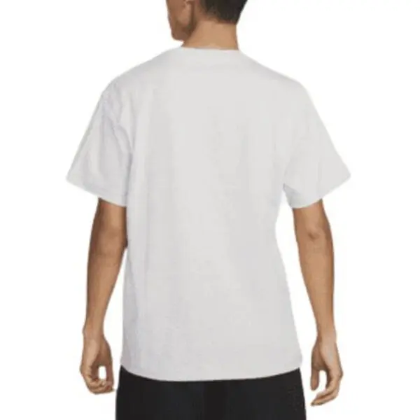 Nike Solid Color Embroidered Small Label Round Neck Casual Loose Short Sleeve Light Bone T-shirt - Multi-color