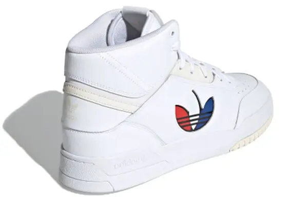 Adidas Drop Step Xlt High Top Sneakers - White/blue/red