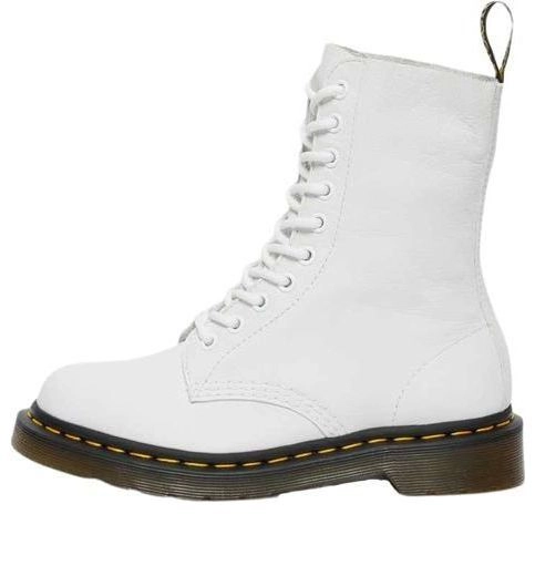 Dr. Martens 1490 Virginia Leather High Boots - White