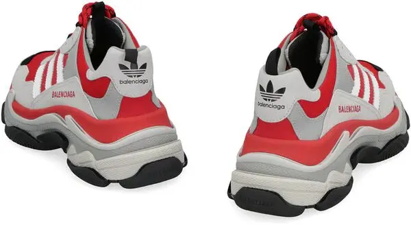 Balenciaga X Adidas Triple S Sneakers - Grey/white/red