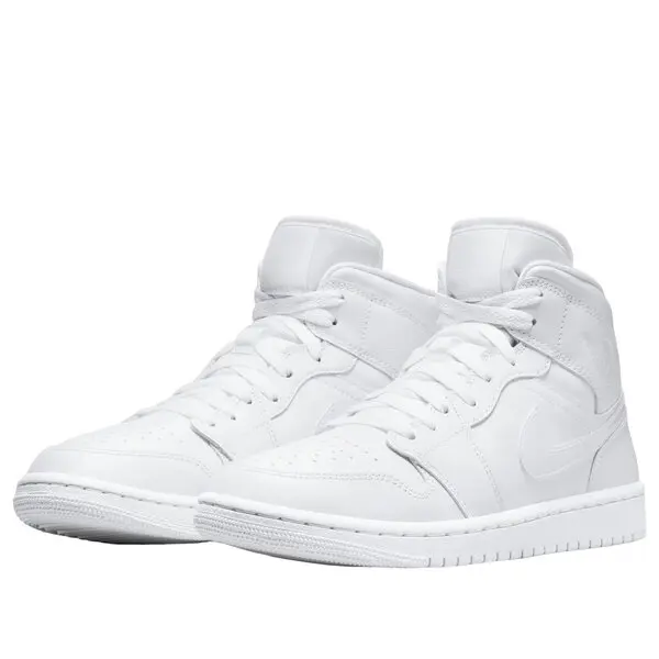 JORDAN 1 Mid "triple " Sneakers - White
