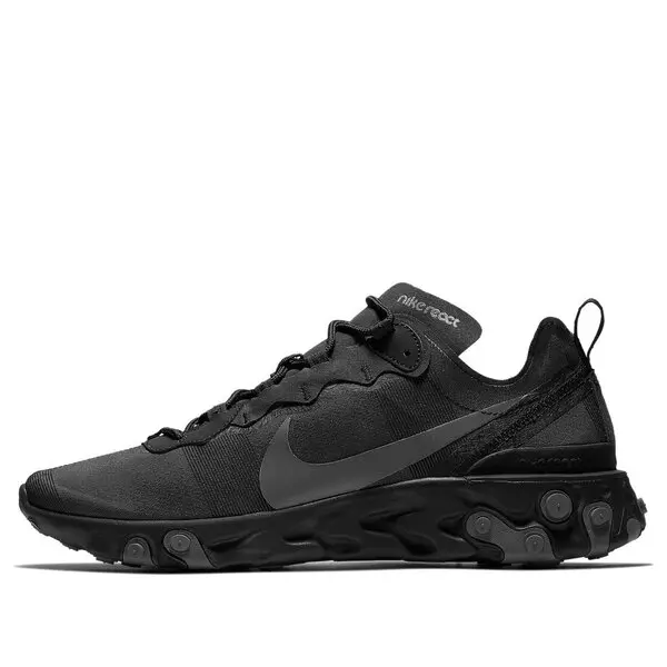 Nike React Element 55 Triple Sneakers - Black