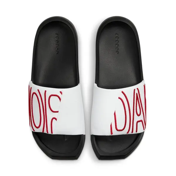 JORDAN Air Nola Slide - Black/white/red