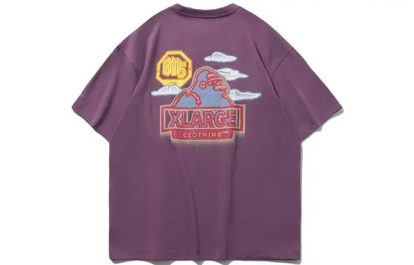 LI-NING Badfive X Xlarge Crossover Short Sleeve T-shirt - Purple