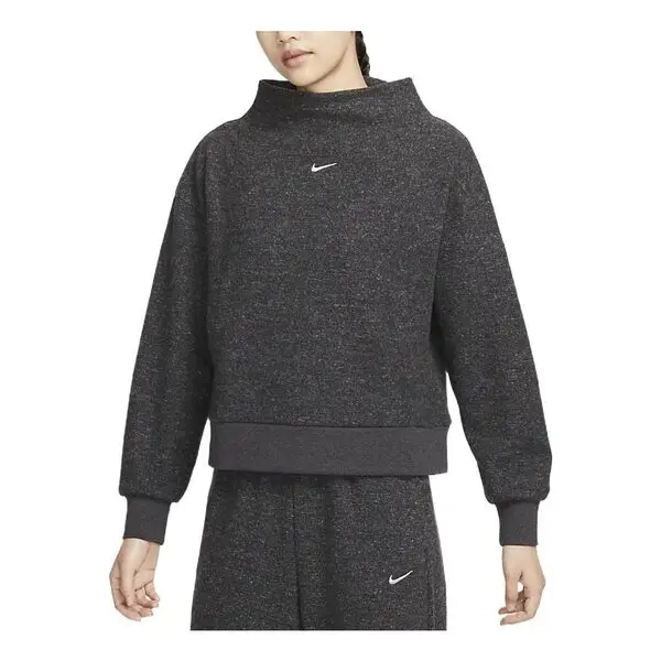 Nike Therma Fit Mock Neck Training Top - Dark Grey