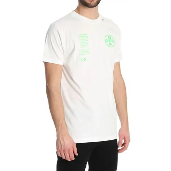Off-White Fluorescence Alphabet Printing Short Sleeve - White