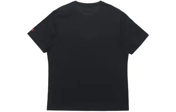 LI-NING Box Logo T-shirt 'black Red - Black/red/white