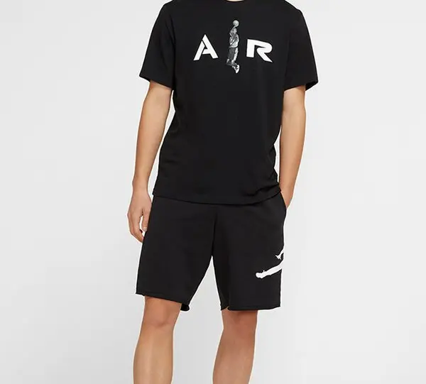 JORDAN Flying Dunk Printing Short Sleeve T-shirt