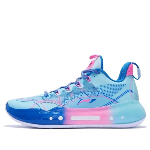 LI-NING Yushuai 14 Low 'lightning' Sneakers - Blue/pink
