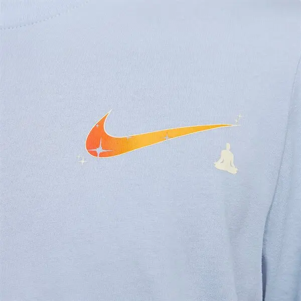 Nike Yoga T-shirt With Graphic Print - Blue