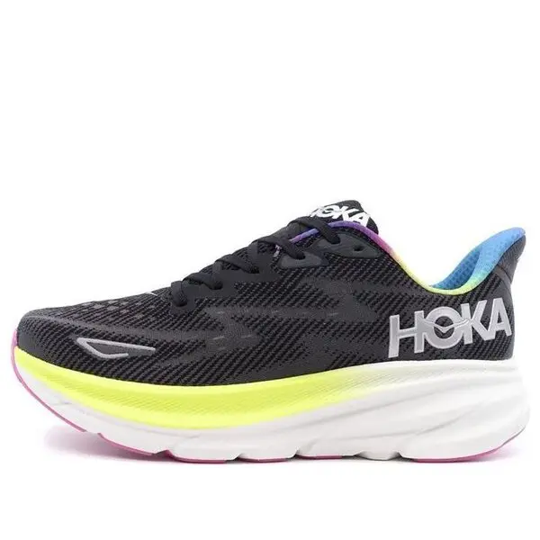 Hoka One One Clifton 9 Athletic Sneakers - Black All Aboard/multi-color