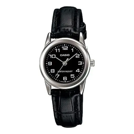 Casio Classic Leather Analog Watch - Black