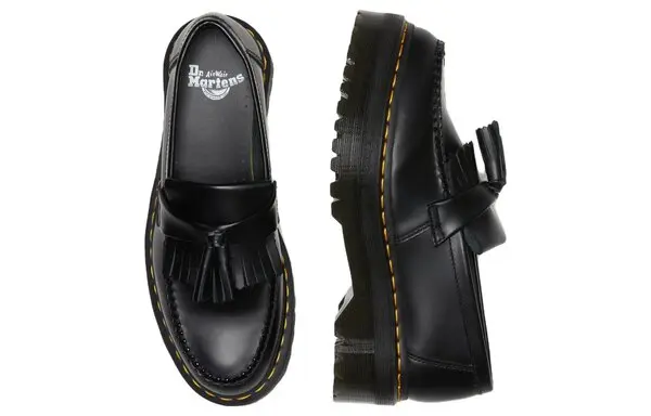 Dr. Martens Adrian Platform Tassel Loafers - Black
