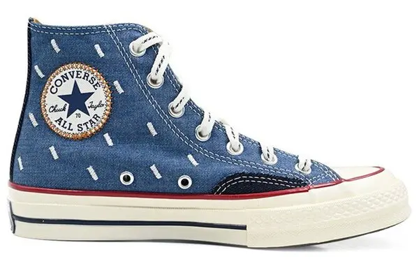 CONVERSE Chuck 70 Hi Indigo Boro Sneakers - Light Blue