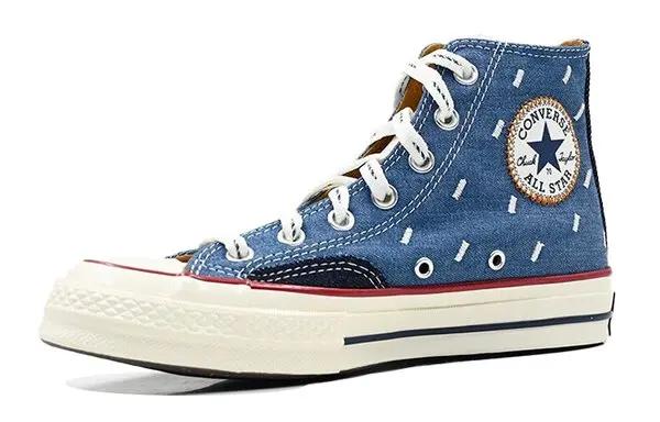 CONVERSE Chuck 70 Hi Indigo Boro Sneakers - Light Blue