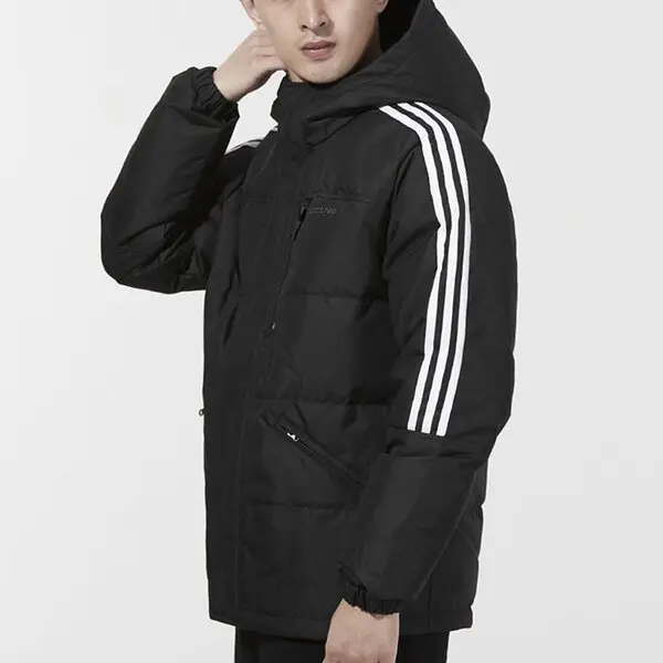 Adidas Neo Dwn Wnt Prka Stay Warm Windproof Hooded Down Jacket Black