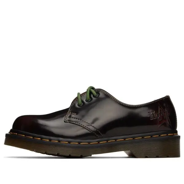 Dr. Martens X The Clash 1461 Leather Lace Up Shoes - Cherry Red
